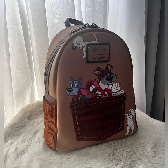 Loungefly | Bags | Nwt Loungefly Disney Dogs Corduroy Brown Mini ...